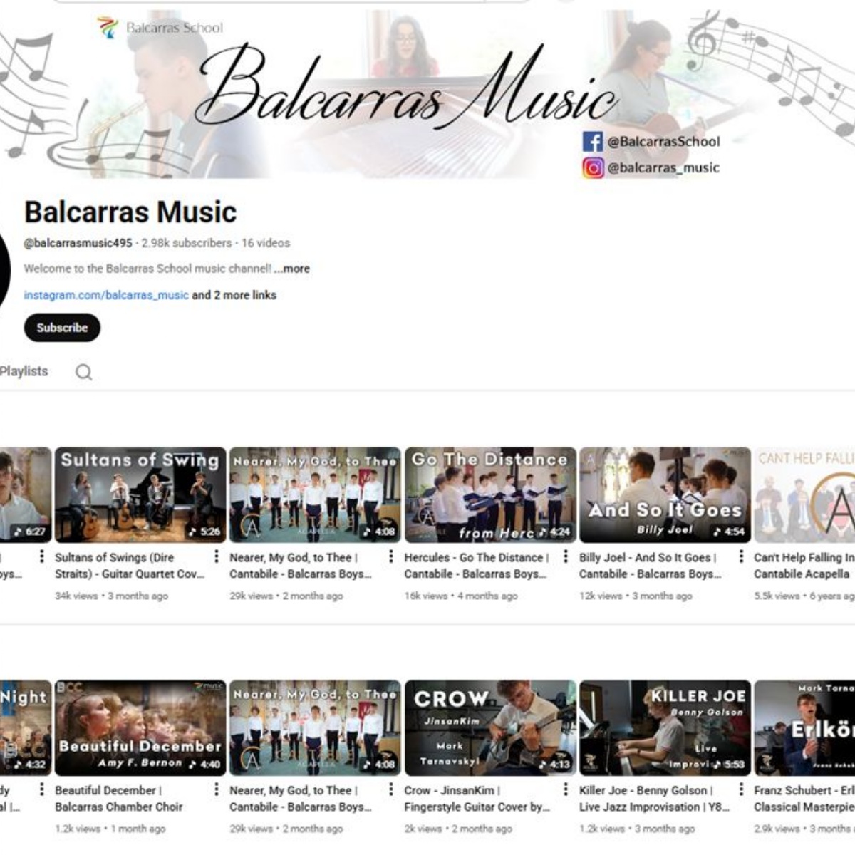 Balcarras School - 200,000 hits and counting!