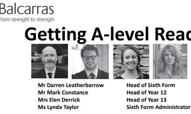 Balcarras School - Getting ready for Sixth form