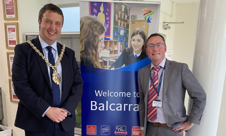 Balcarras School - The Mayor of Cheltenham, Councillor Matt Babbage ...