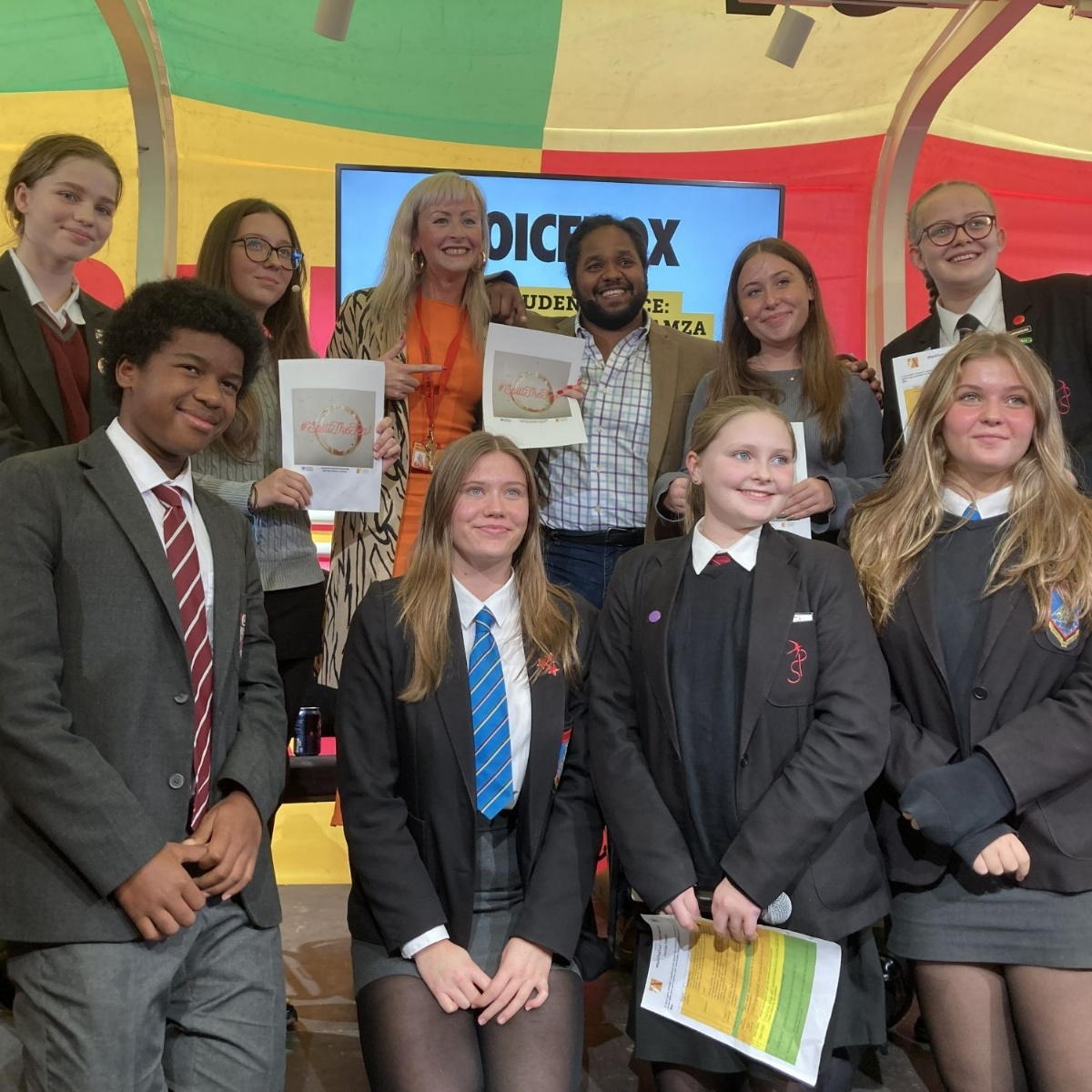 Balcarras School - Pupils meet 'strictly' champion